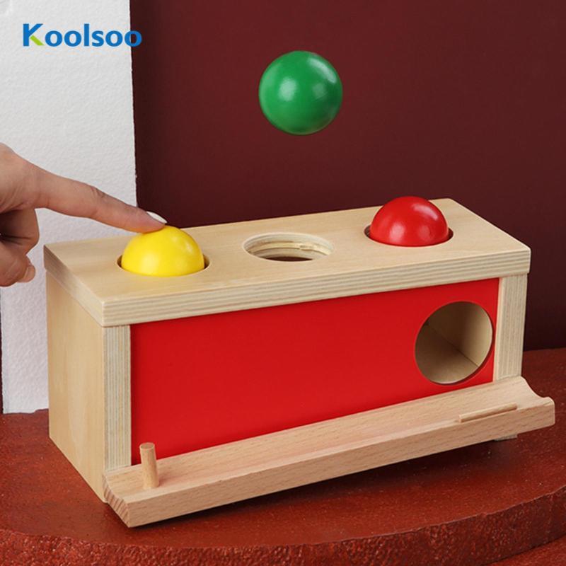 Koolsoo Montessori Object Permanence Box Wooden Handdicraft Toy with ...