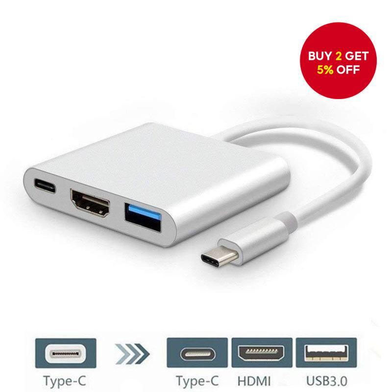 HDMI USB Hub With NVMe SSD Enclosure, SATA To USB Adapter & External ...