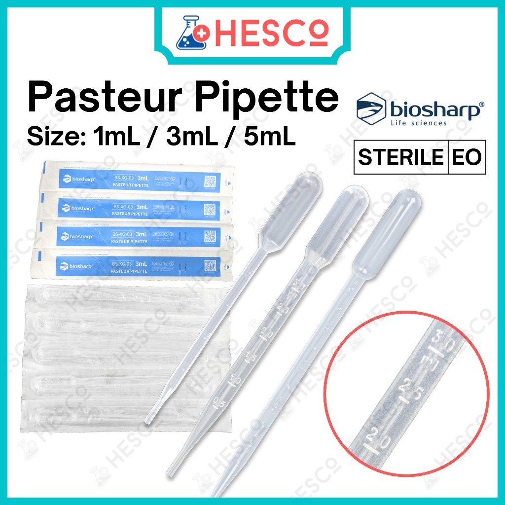 Plastic Dropper Pasteur Pipette Disposable 1mL 3mL 5mL — 10pcs Penitis ...