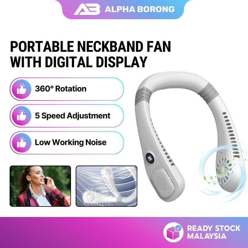 Alpha Borong Neck Fan Hanging Neck Fan Electric Fan Portable Fan ...