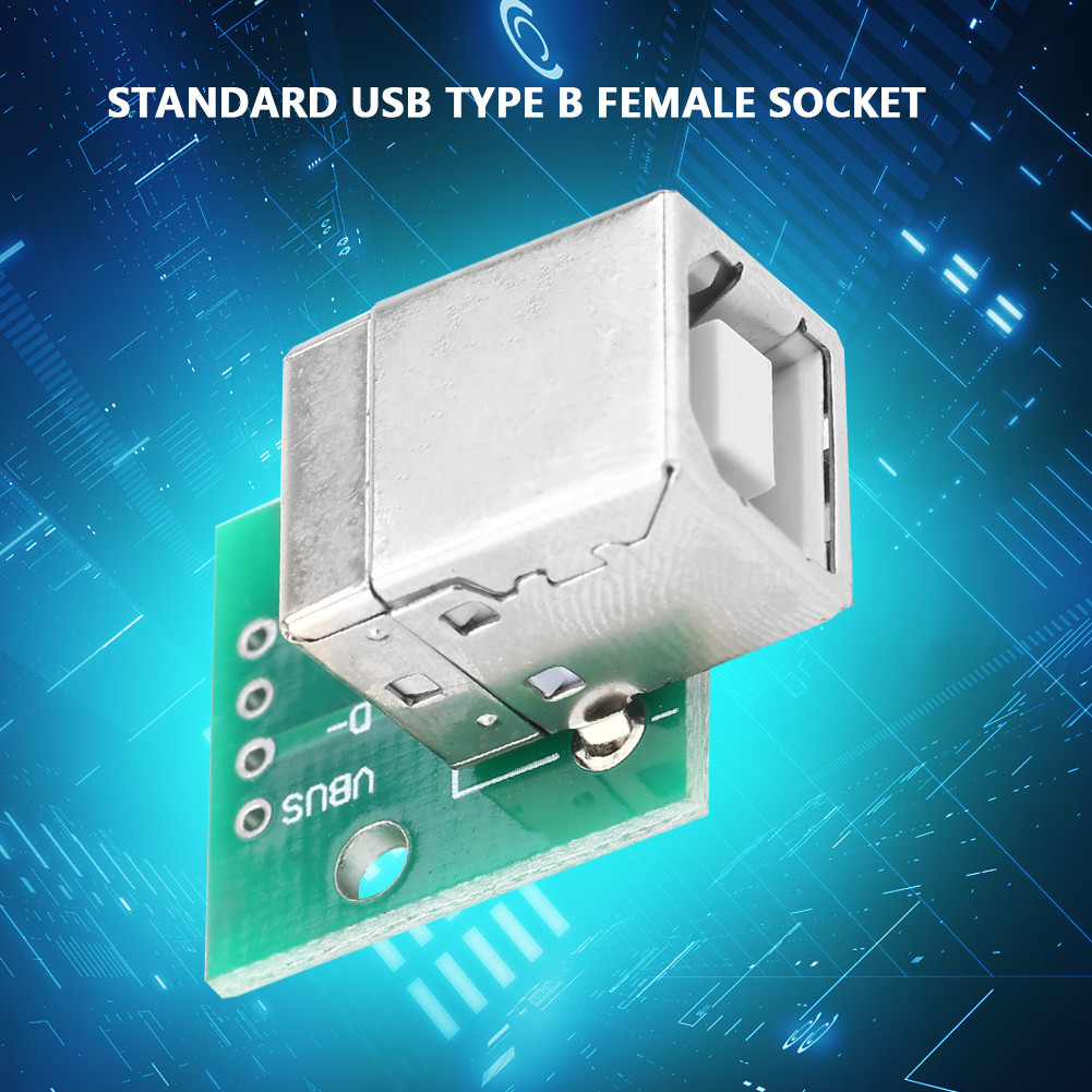 USB Type B to DIP Adapter Board Sturdy With 4 pins including VBUS D+ D ...