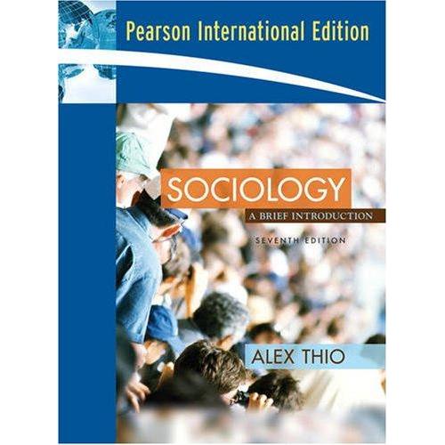 [BnB] USED Sociology: A Brief Introduction 7th Ed. by Alex Thio (Used ...