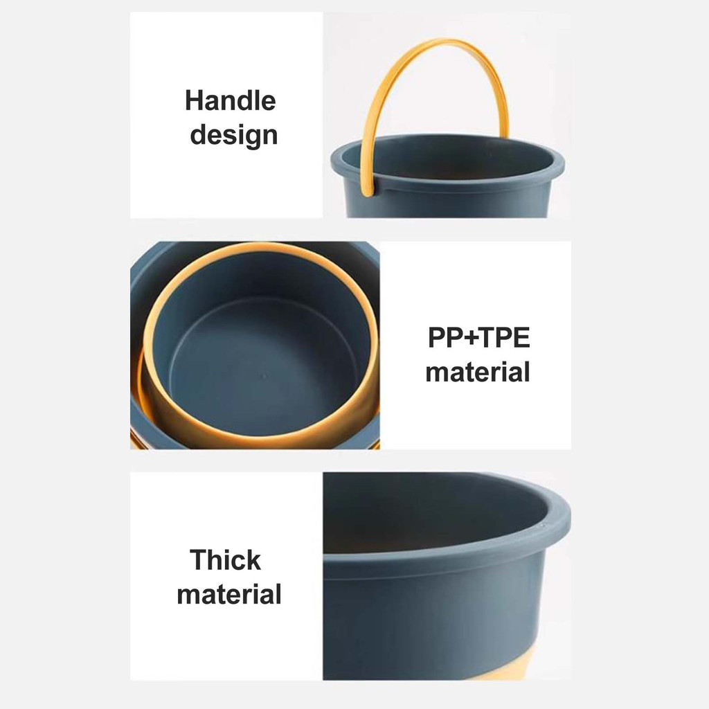 Portable Folding Bucket Multifunctional Tangki Silikon Thickened ...
