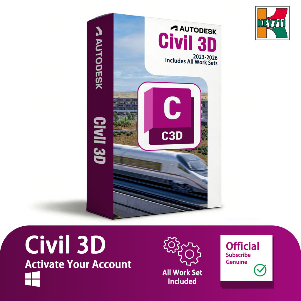 [KEY711]Civil 3D 2023-2026 Latest Genuine Subscription | Autodesk ...