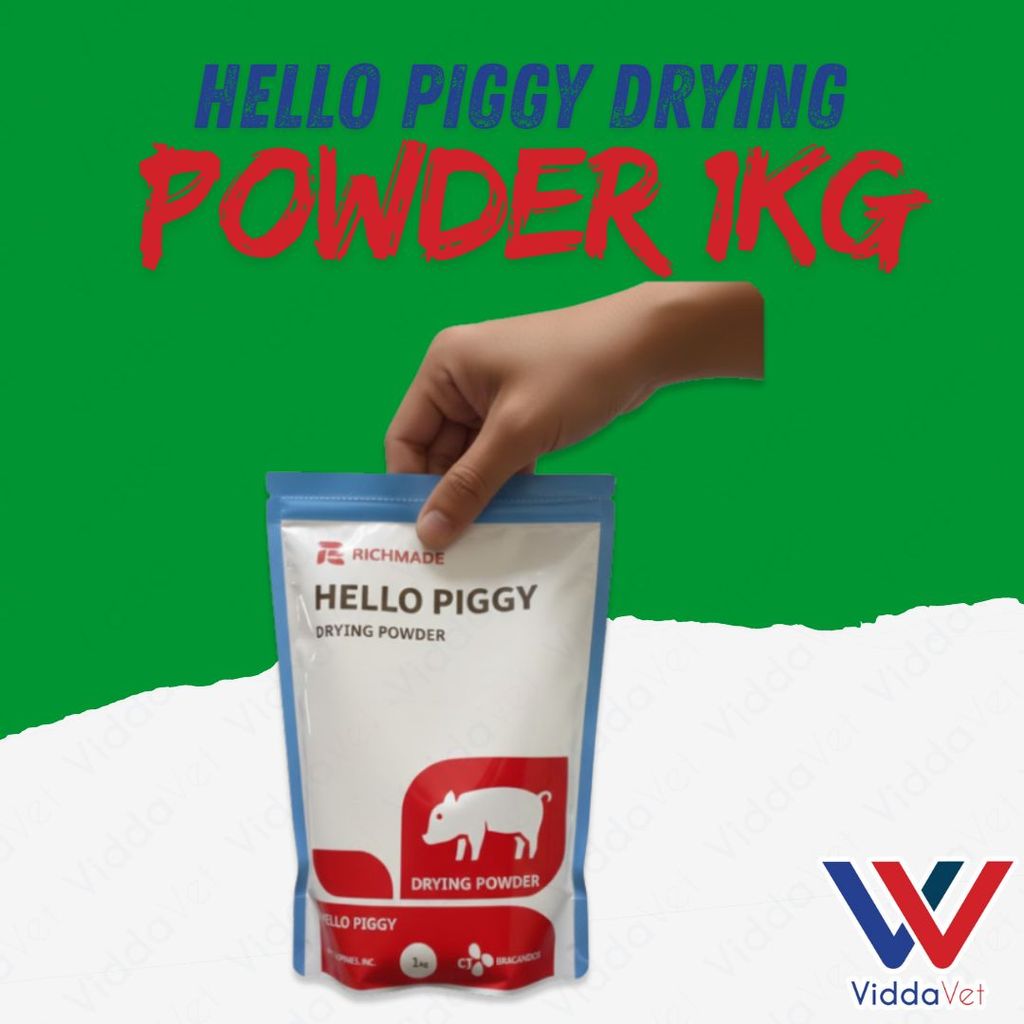 Hello Piggy Pig Drying Powder 1KG Richmade for Newborn Piglets Farm ...