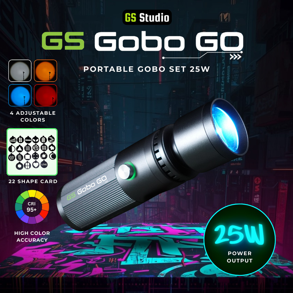GS Gobo GO Portable Gobo Four Colors Photography Flashlight Set 25W 22 ...
