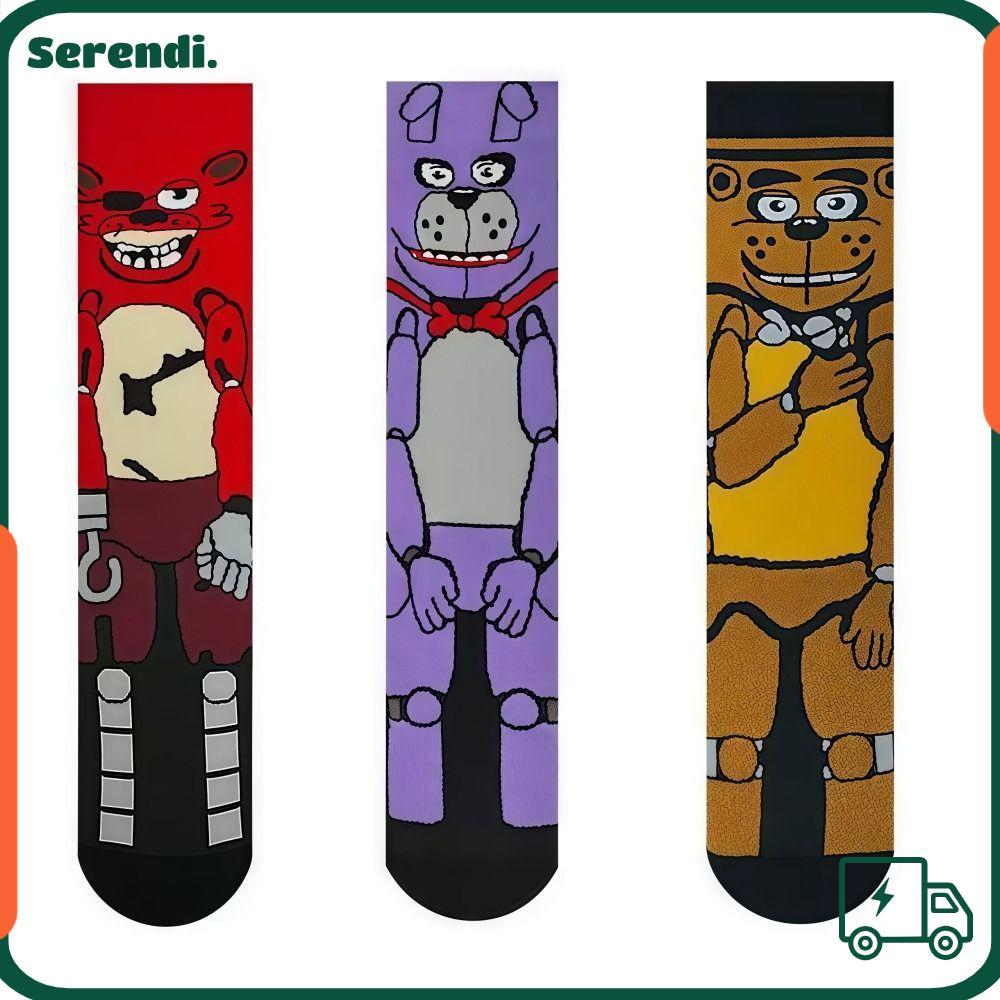 SERENDI Anime Stockings, Five Nights At Freddys Robot Dog Pattern FNAF ...