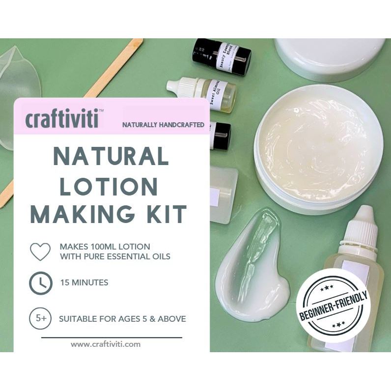 Natural Lotion Making Kit | Crafti-Kit Craftiviti | Full Guide Making ...