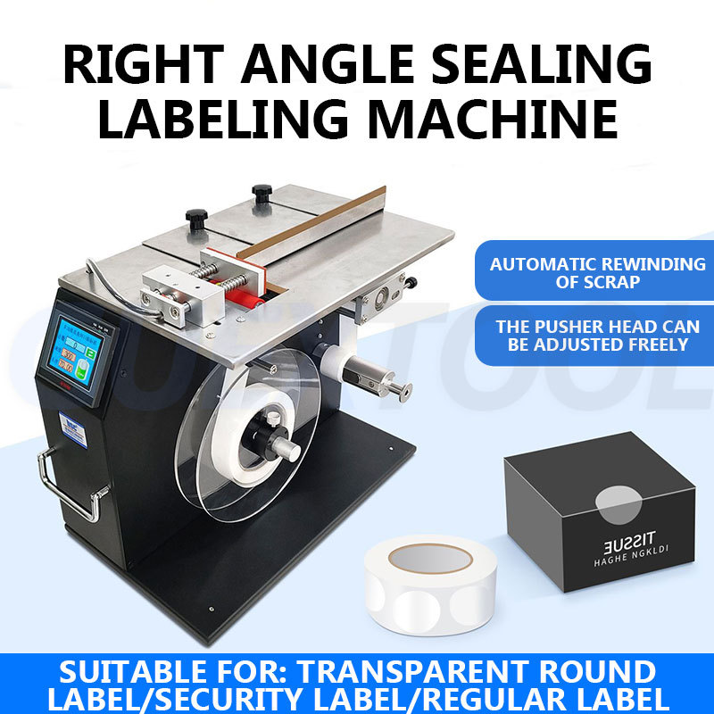 Semi Automatic Box Sealing Labeling Machine Carton Small Top And Bottom ...
