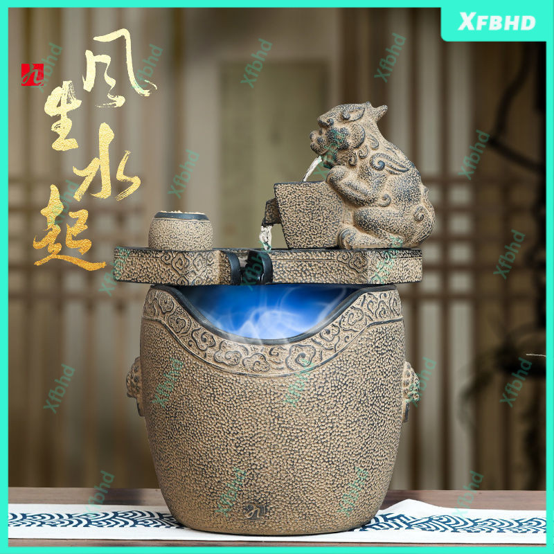 Flowing Water Ornaments Circulating Water Living Room Entrance Lucky ...
