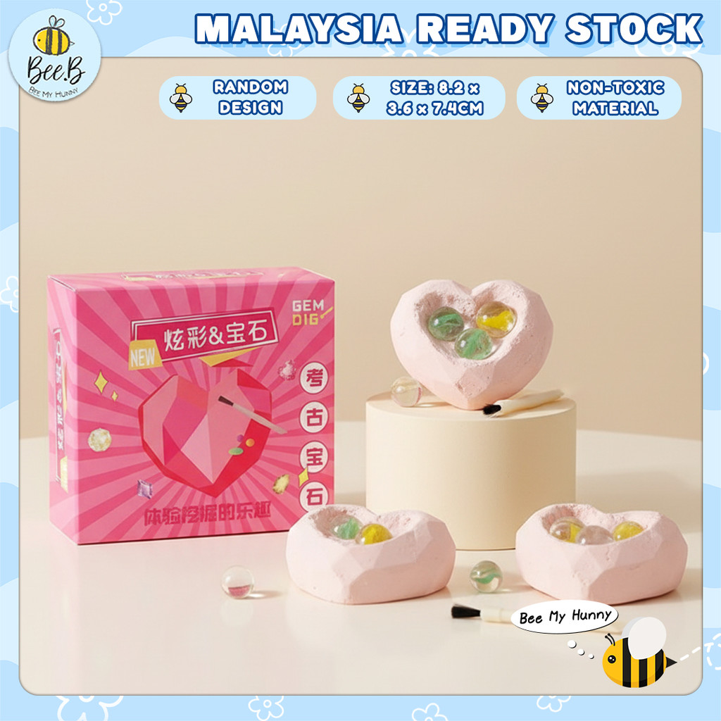 Archaeological Love Gem Digging Blind Box Kids Educational Toys Set ...