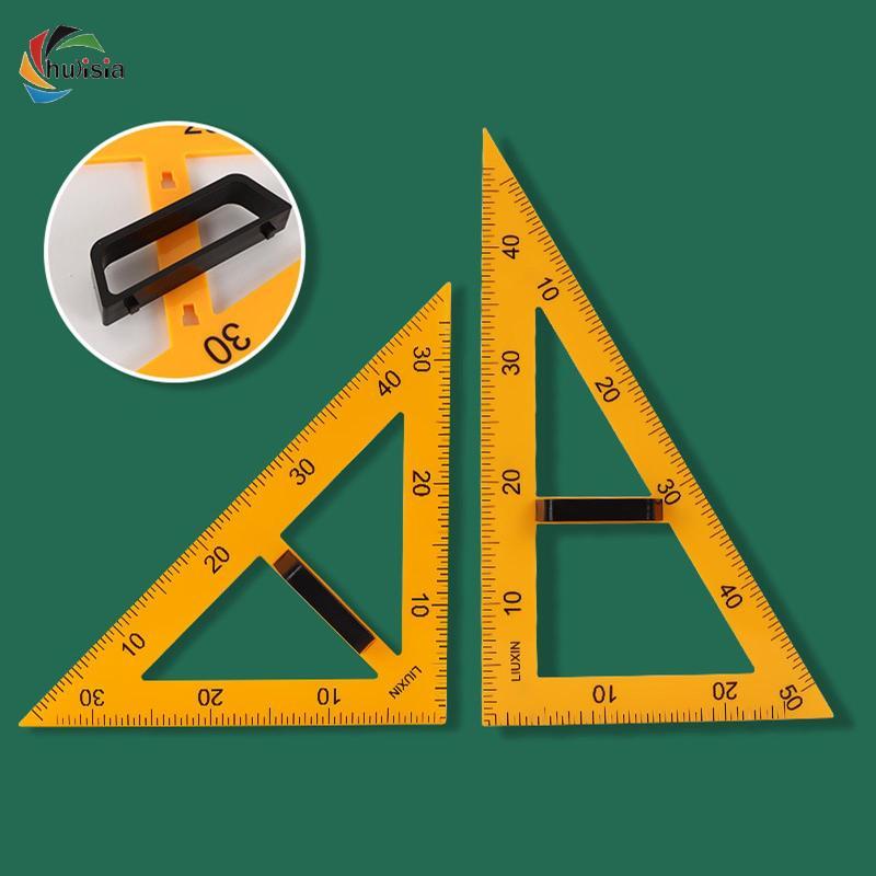 [chulisia] 2 Pieces of Large Triangular Ruler with Transparent Scale ...