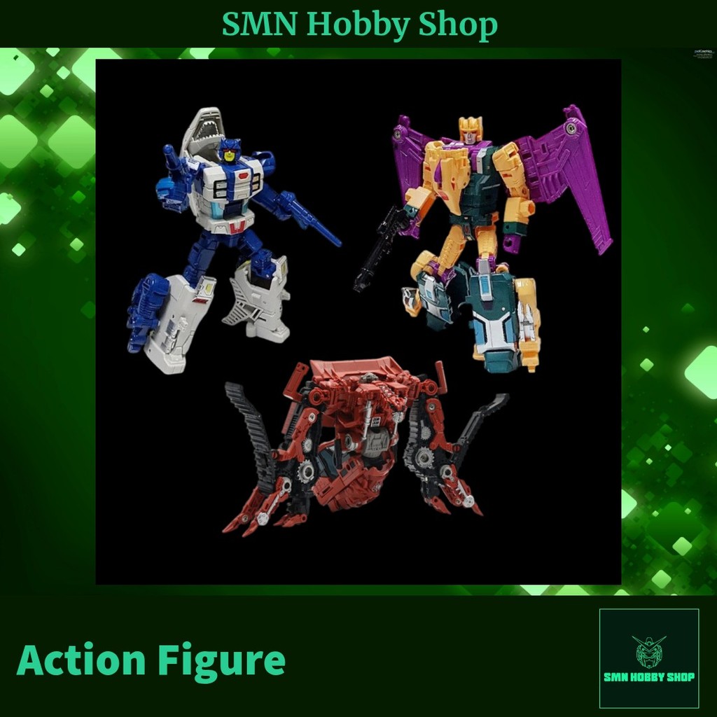 Action Figure Transformable Robot Roaring Killer Hawk Broken Star Shark ...