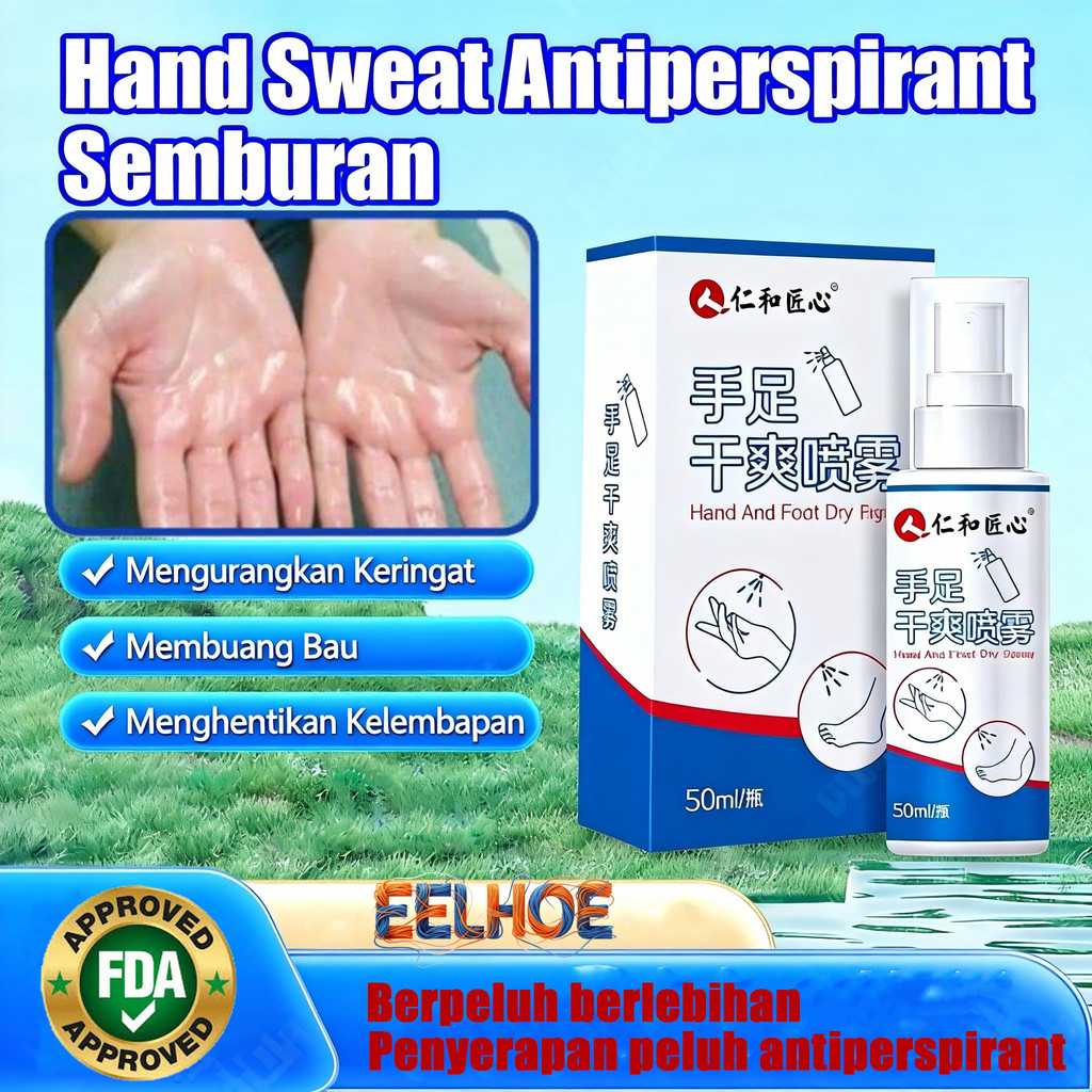 Ready Stock Hand Sweat Antiperspirant Spray Remove Hand Sweat ...