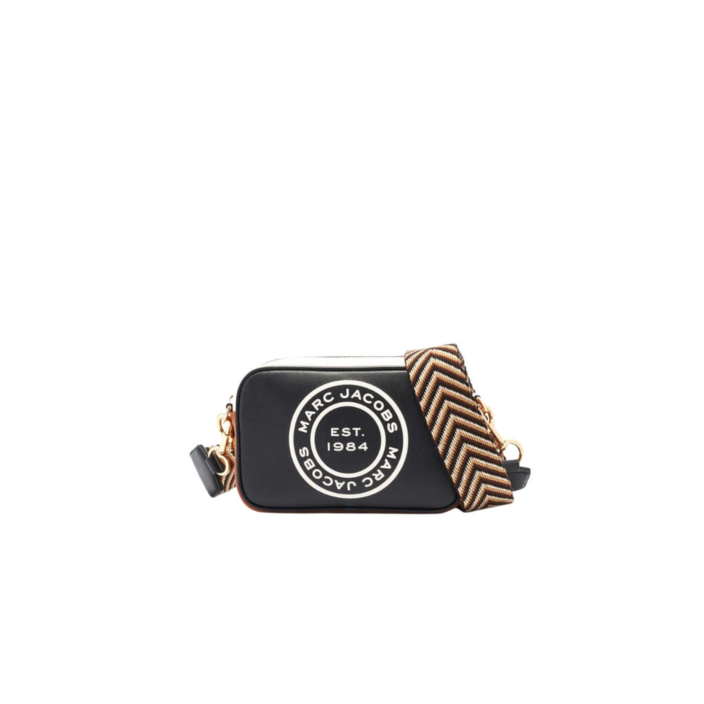 Marc Jacobs Signet Leather Camera Bag H125L01RE21 with Arrow Webbing ...