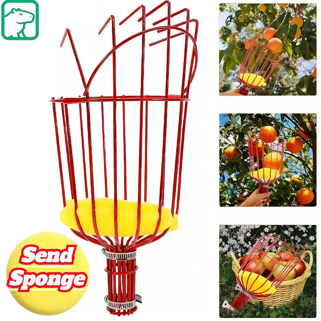 【Adjustable 】Height Multifunction Fruit Picker Net Basket Tool Easy ...