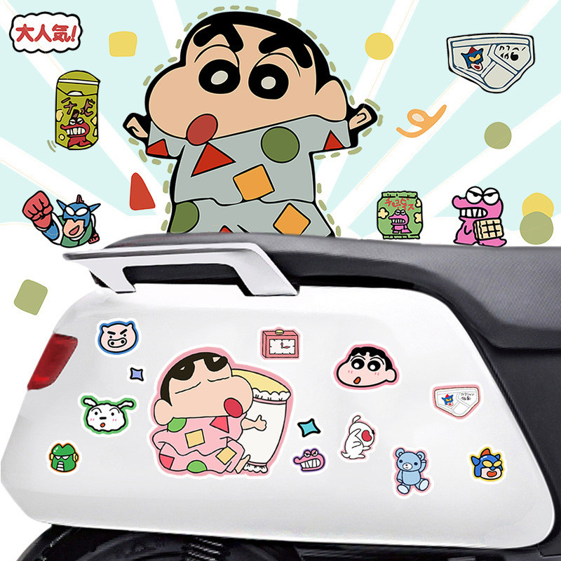 Crayon Shin-Chan Motorcycle Stickers Creative Fun Shin-Chan Car ...