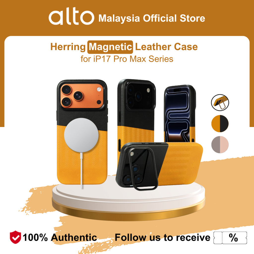 Alto Herring Stand Case for iP17 Pro Max - Italian Full Grain Leather ...