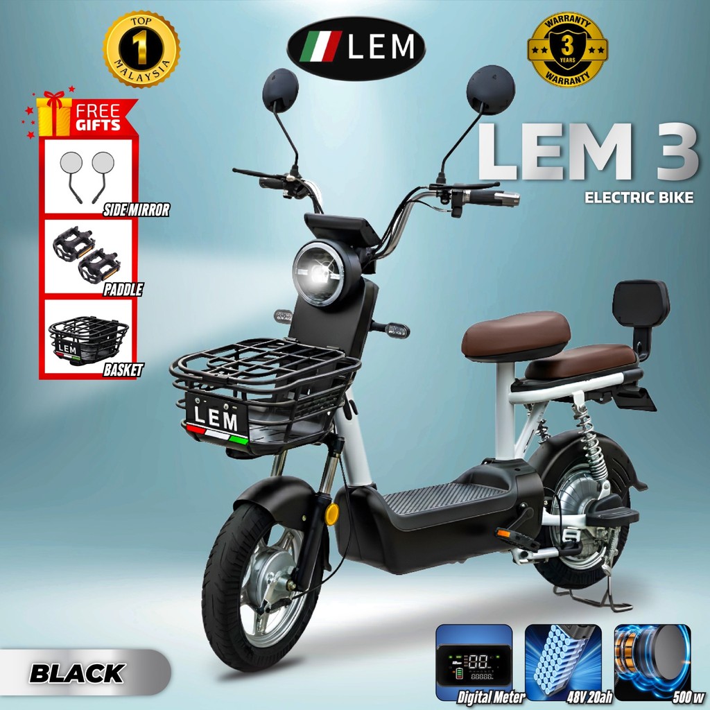 LEM NEW!! BASIKAL ELEKTRIK LEM 2026 ELECTRIC BICYCLE/ ELECTRIC SCOOTER ...