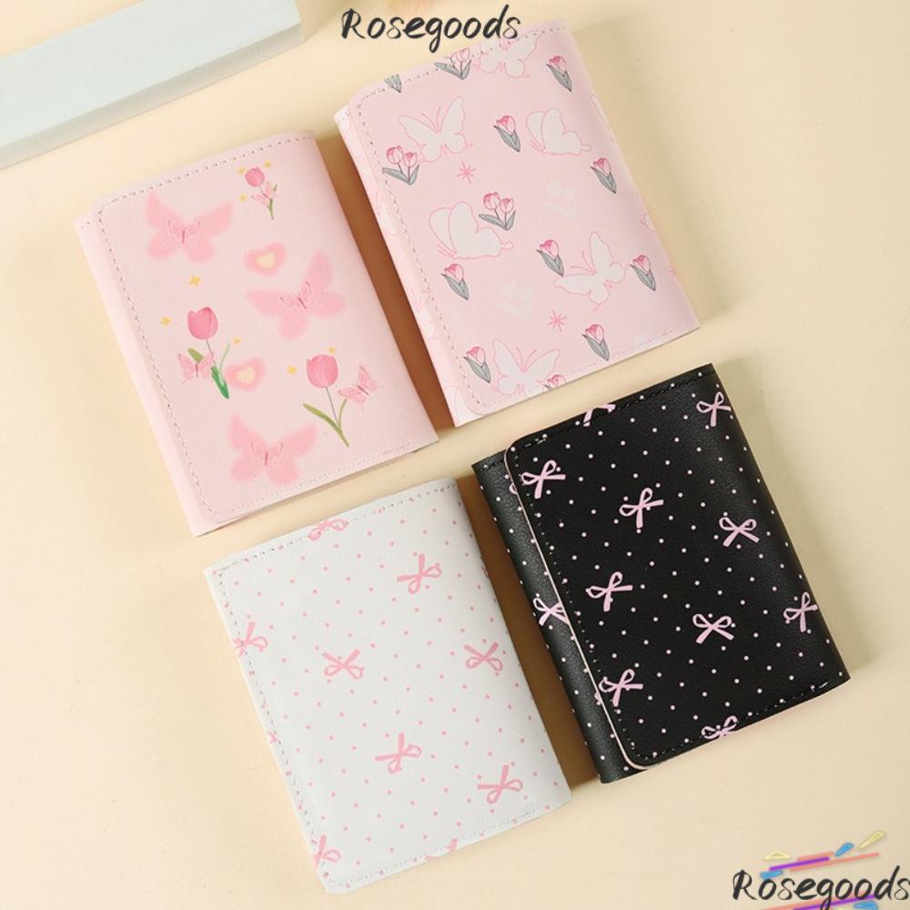 ROSEGOODS Women Wallet, Floral Bow Multi Card Coin Purse, Portable PU ...