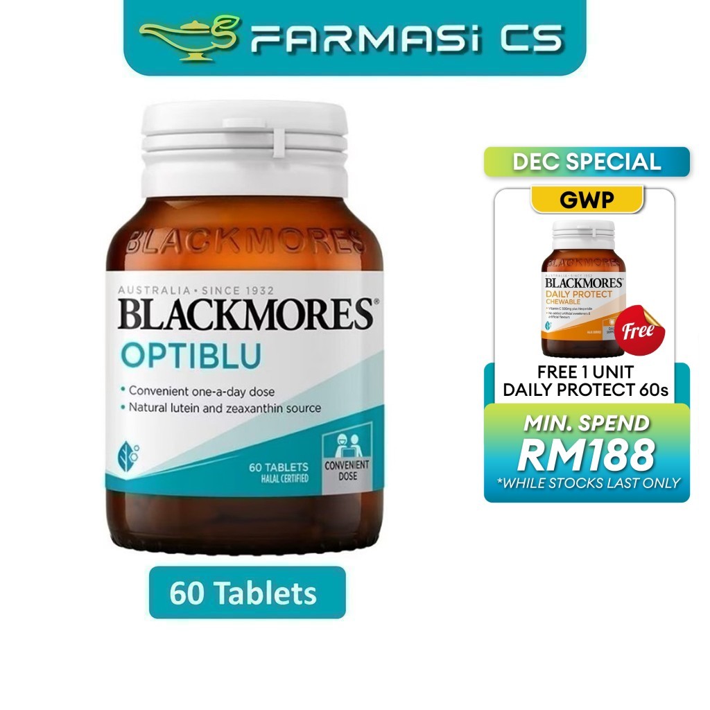 PROMO Blackmores Optiblu 60 Tablets EXP:02/2027 [ Lutein Zeaxanthin eye ...