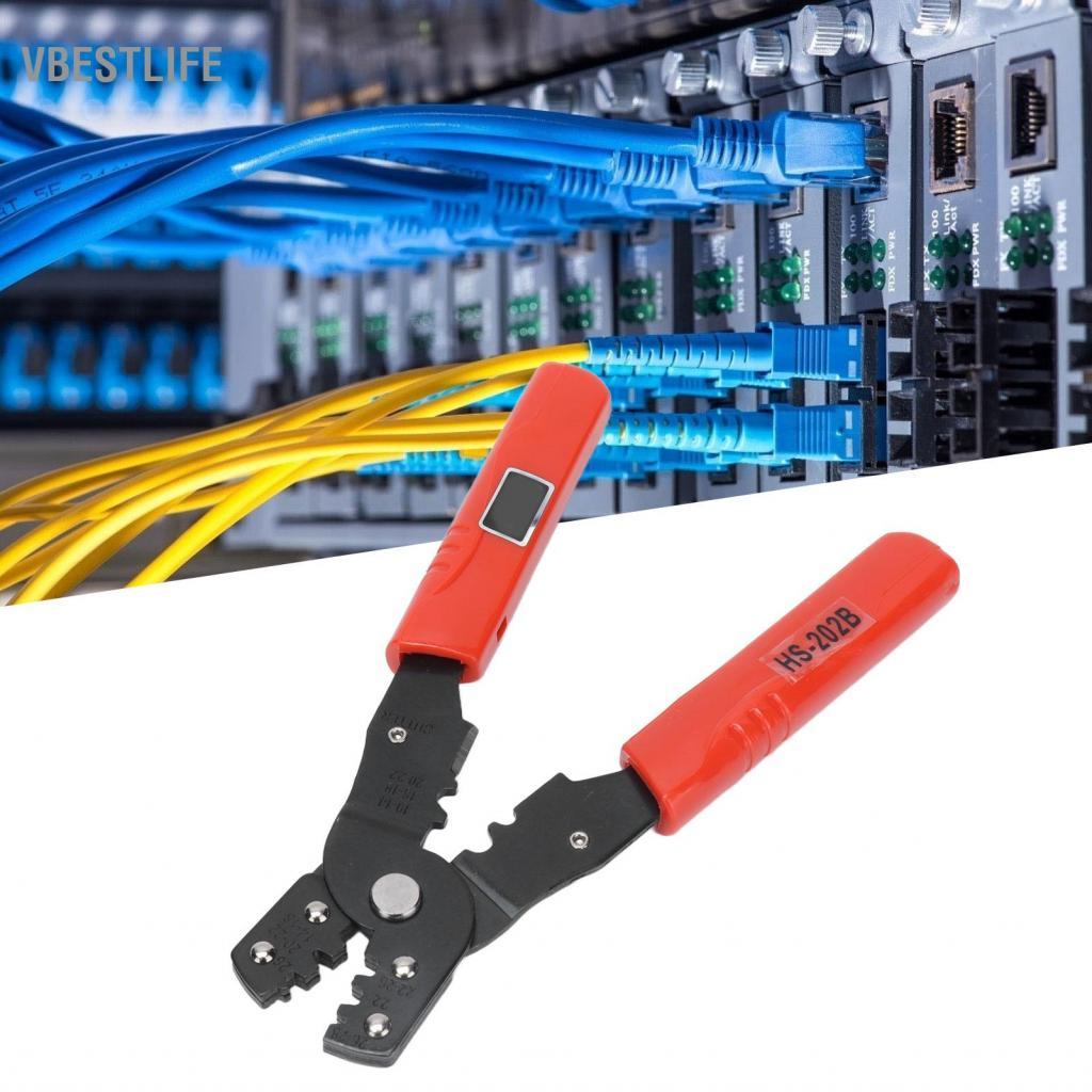 VBESTLIFE Crimping Plier Cold Terminal Pliers Plug Crimper Crimp Tool ...