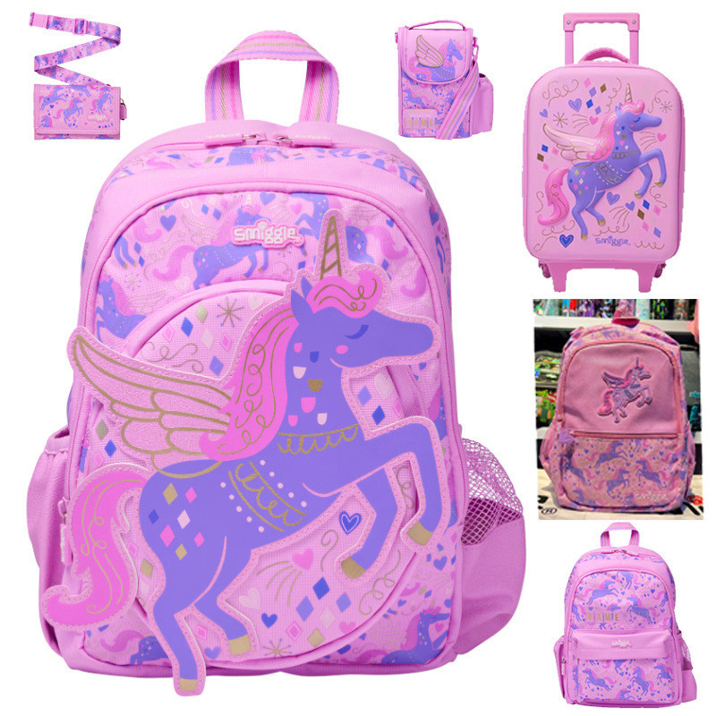 AMAZEKIDS Australia smiggle School Bag Cartoon Pentium Horse Unicorn ...