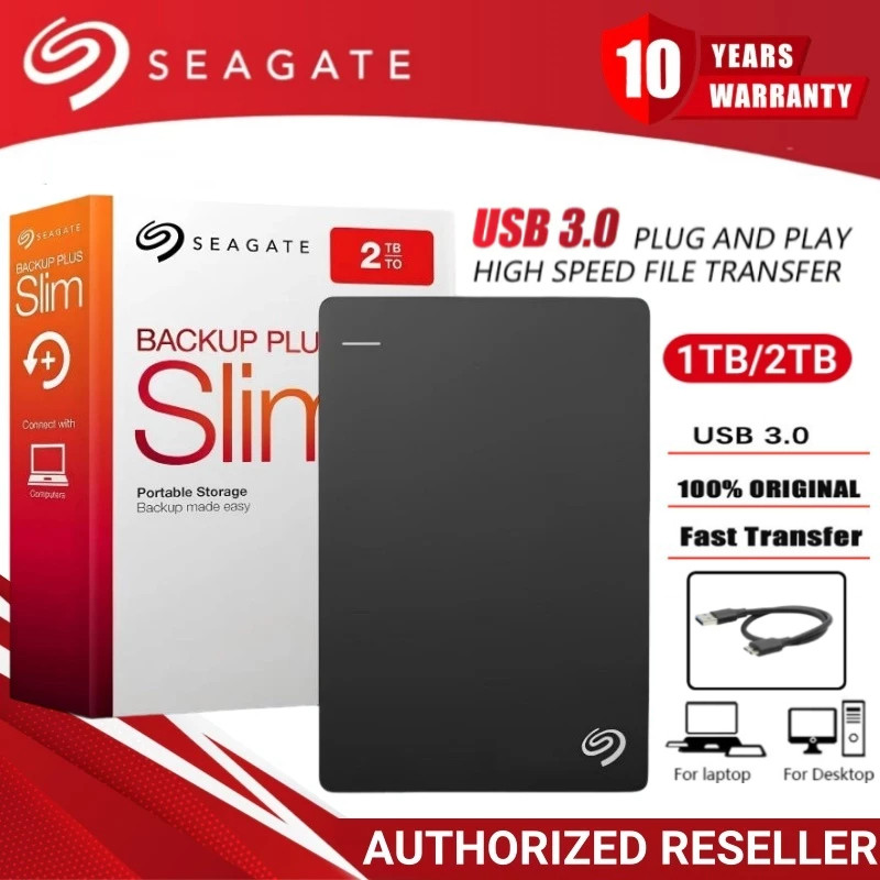 Seagate 1TB 2TB External Hard Drive External Hard Disk Suitable for PC ...