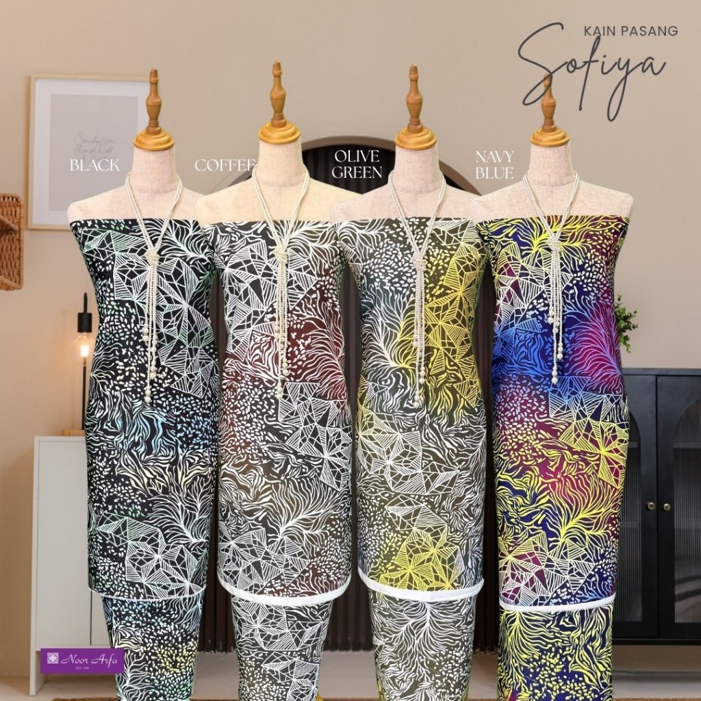 NOOR ARFA Kain Pasang Batik SOFIYA | Baju Kurung | Baju Batik | Shopee ...
