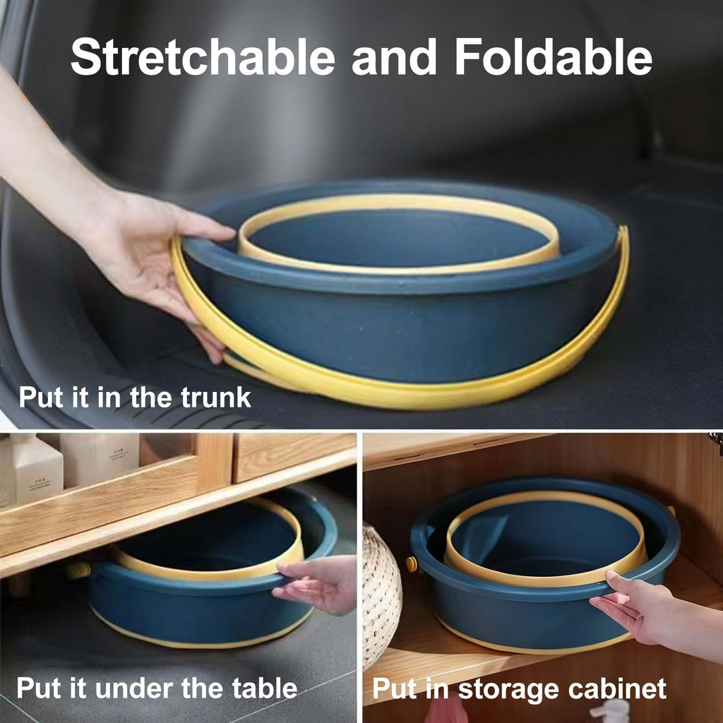 Portable Folding Bucket Multifunctional Tangki Silikon Thickened ...