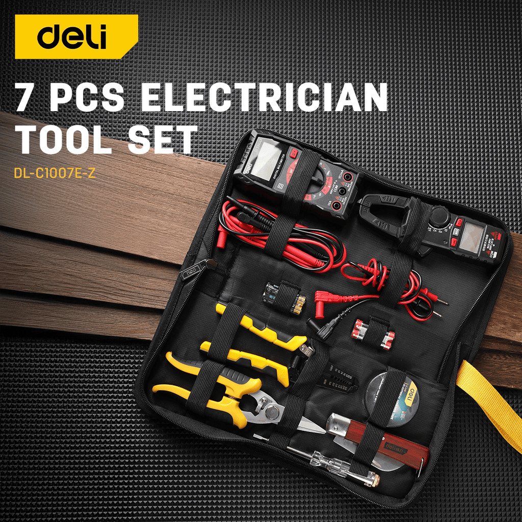 DELI 7 Pcs Electrician Tool Set DL-C1007E-Z | Shopee Malaysia