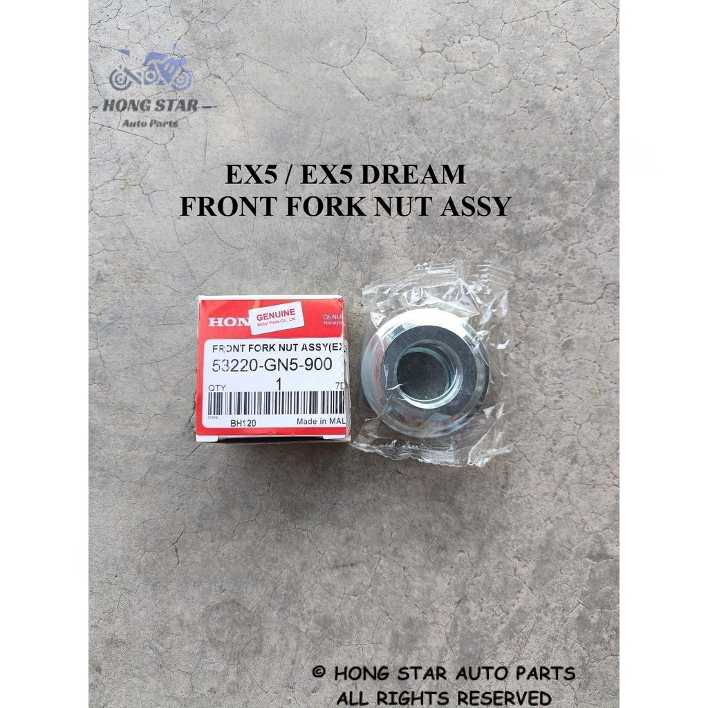 HONDA EX5 EX5 DREAM FRONT FORK NUT COMPLETE SET STEERING STAND NUT SET ...