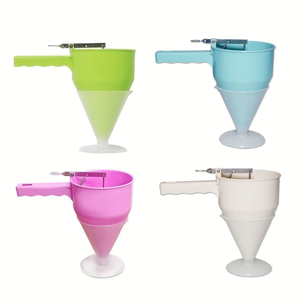 (MULSTORE) Pancake batter dispenser plunger funnel with cake dispenser ...