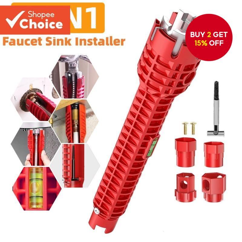 14 In 1 Sink Faucet Installer Wrench Plumbing Rep air Tool Handle ...