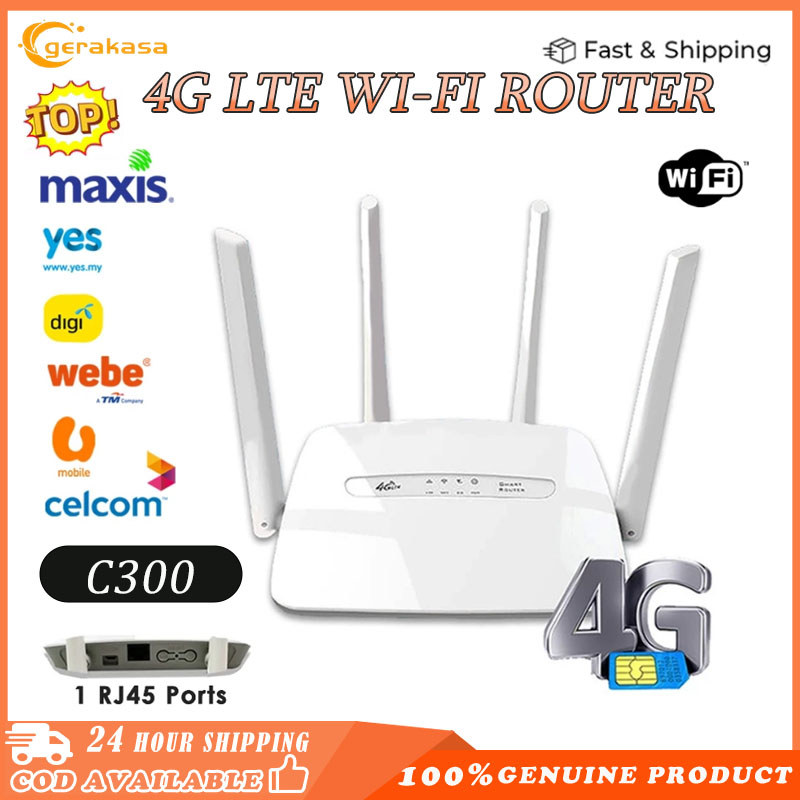 C300 4g Lte Sim Card Modem Router Wifi Hotspot Simcard Modem Router ...