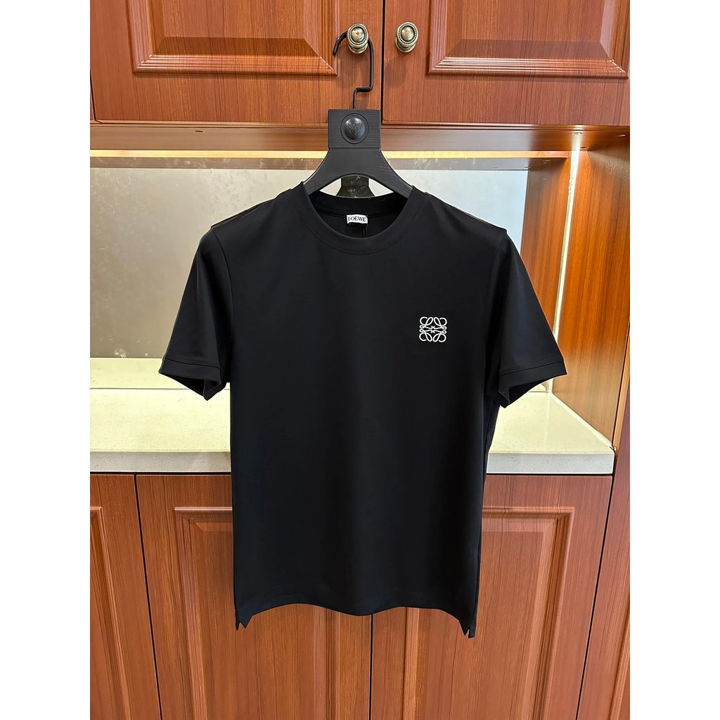 LOEWE Round Neck Short Sleeve T-Shirt with Brand Logo Pattern | Shopee ...