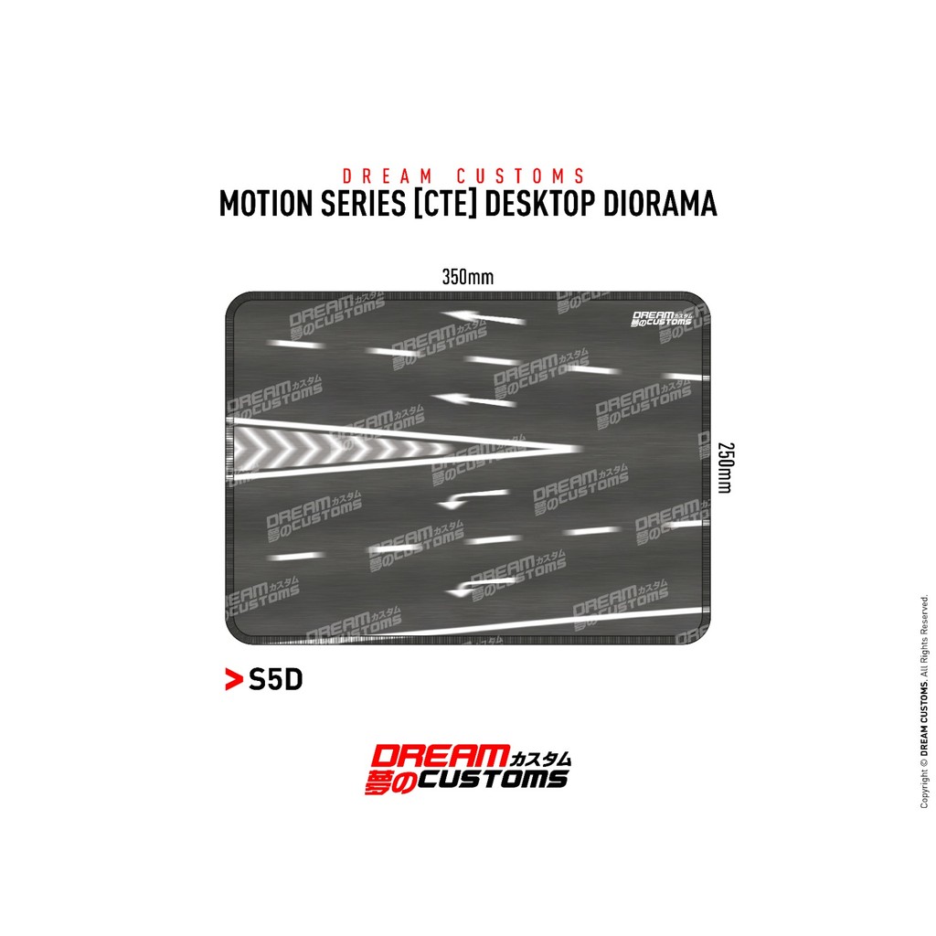 DREAM CUSTOMS CTE MOTION Desktop Diorama 35x25CM Diorama 1/64 Mouse Pad ...