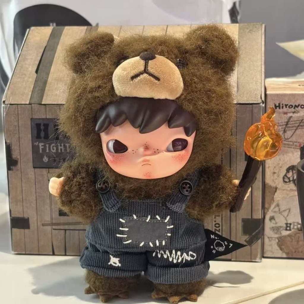 Hirono Living Wild Bear-Coated Torchbearer Blind Box Vinyl-Plush Doll ...
