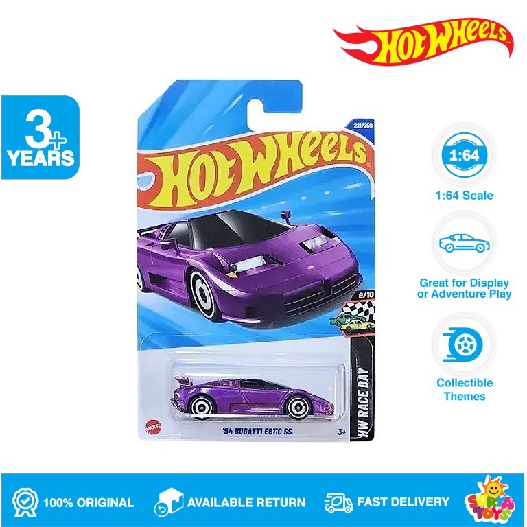 Hot Wheels 94 Bugatti EB110 SS Purple - Lot L 2025 | Shopee Malaysia