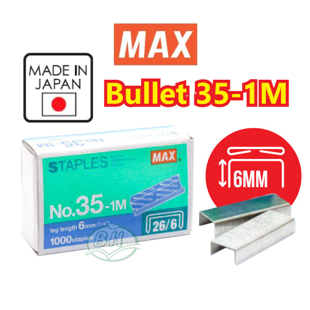 (Ready Stocks) ORIGINAL MAX Staples No.35-1M (26/6) 1 Small Box ...