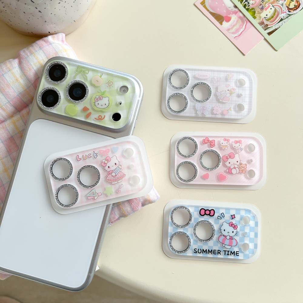 17ProMax cute hello kitty pattern imd lens protective film compatible ...