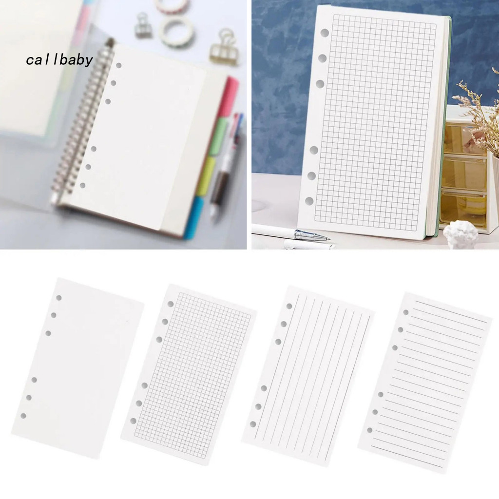 KDCL- Loose Leaf Paper Inserts Weekly Schedule Inserts 120 Sheets A6 ...