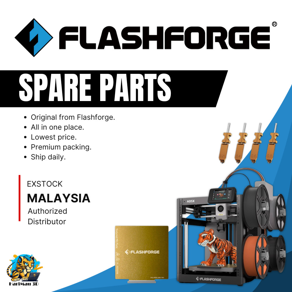 [ FLASHFORGE ] 3D Printer Spare Parts ( Stock in Malaysia / Authorized ...