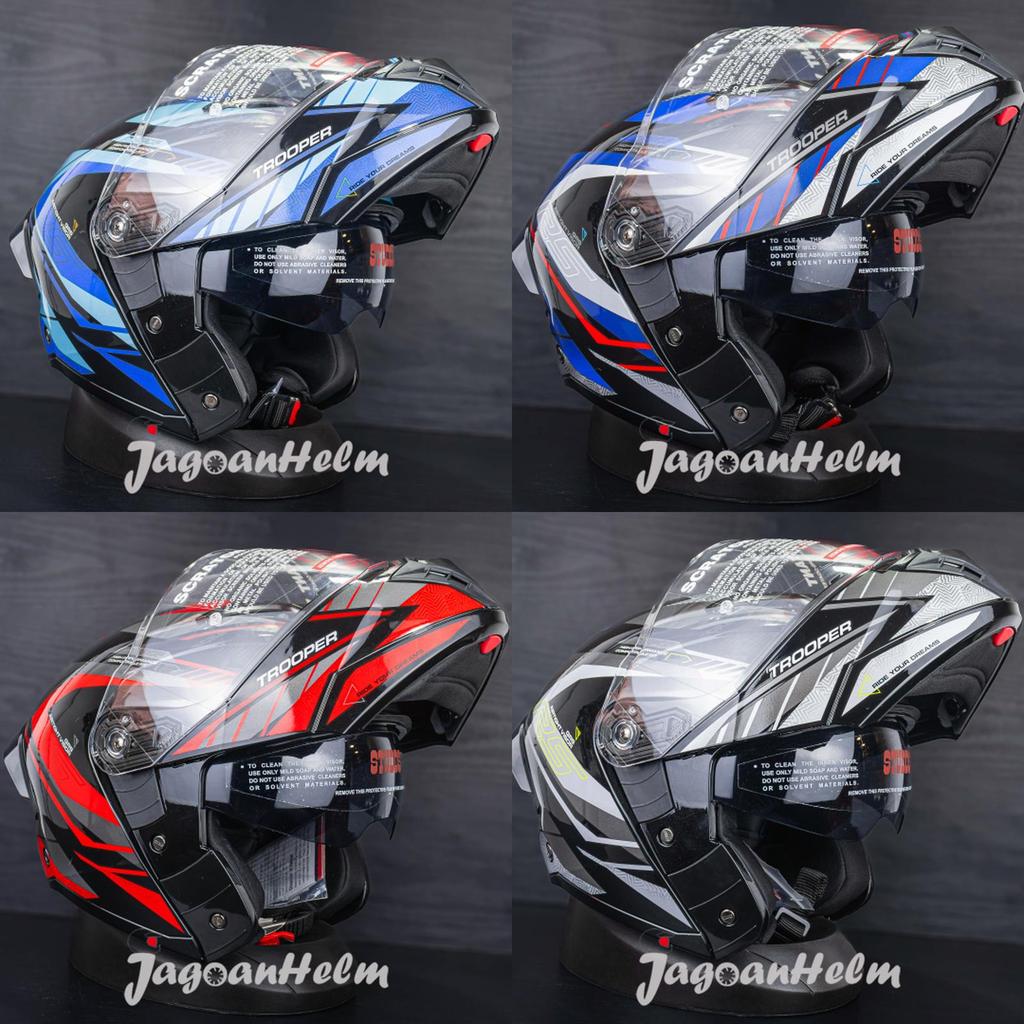 D4 TROOPER HELMET STUDDS | MOTIF MOTIF MOTIF | MODULAR DOUBLE VISOR ...