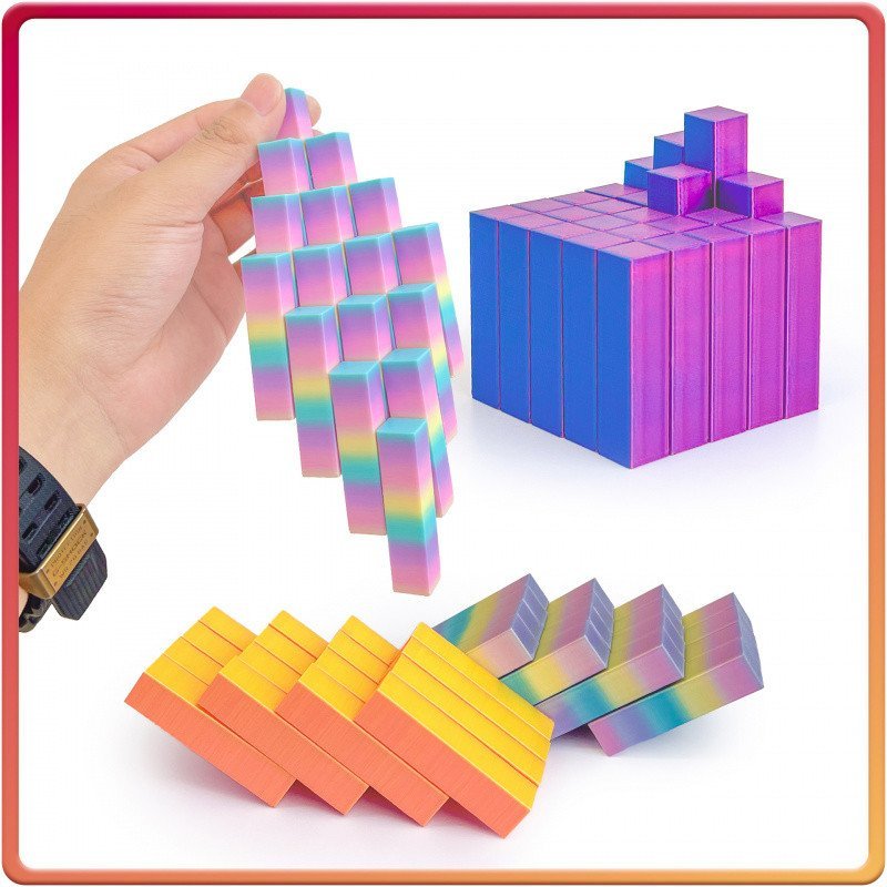 3D Printed Infinity Fidget Cube - 百变伸缩魔方 解压玩具 无限翻转 学生成人益智 减压神器 | Shopee ...