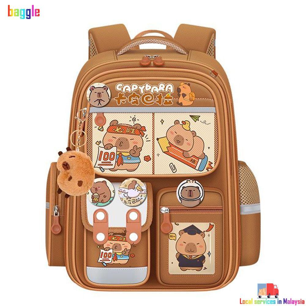 BAGGLE Schoolbag, Cartoon Light-weight Capybara Backpack, Cute ...