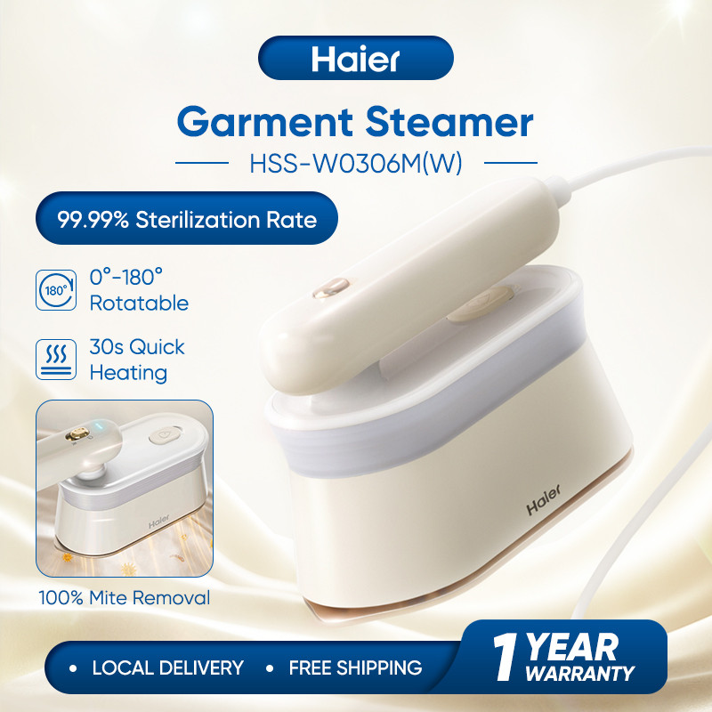 Haier Handheld Garment Steamer Steam Iron Wet & Dry Iron 180° Rotatable ...