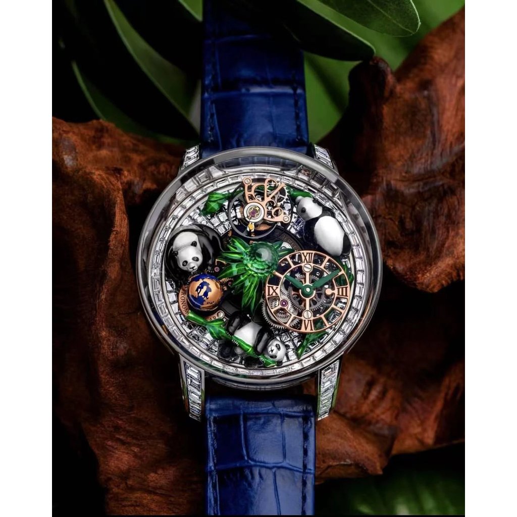 JACOB & CO Czech Leopard Celestial Art Tourbillon Panda Watch. Vividly ...