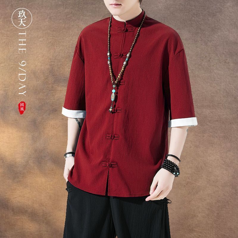 Chinese Style Summer 2026 New Tang Suit Hanfu Ice Silk Anti-Wrinkle ...