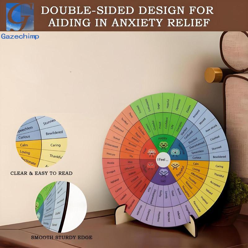 [Gazechimp] Feeling Wheel Round Emotion Wheel Chart for Home Study Room ...